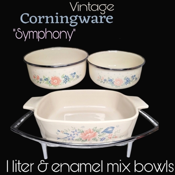 Corningware | Kitchen | Vintage Corningware Symphony Liter Casserole 2 ...